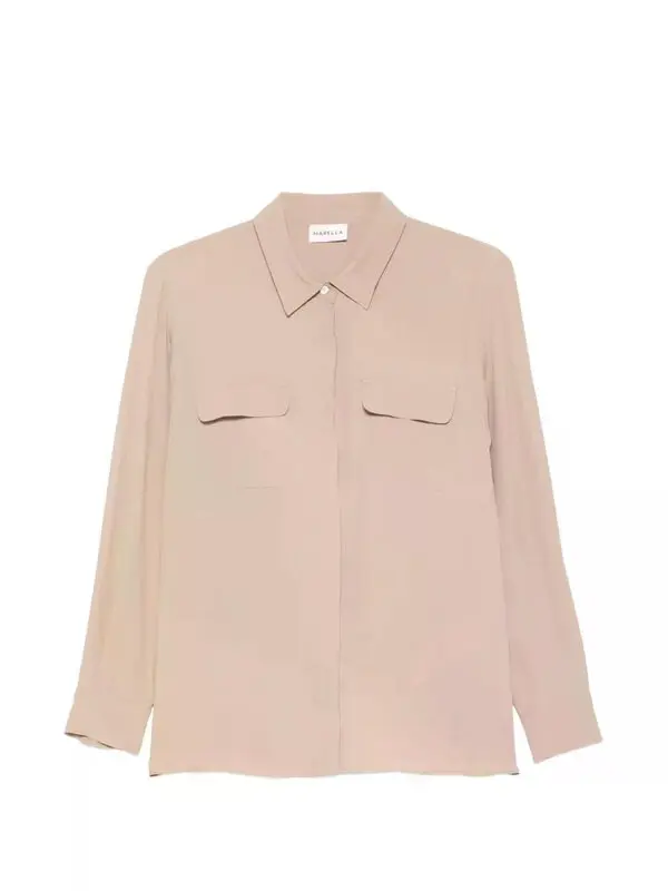 Marella Crepe Shirt - Neutrals