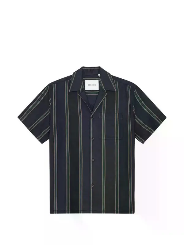 LES DEUX Lawson Striped-pattern Shirt - Blue