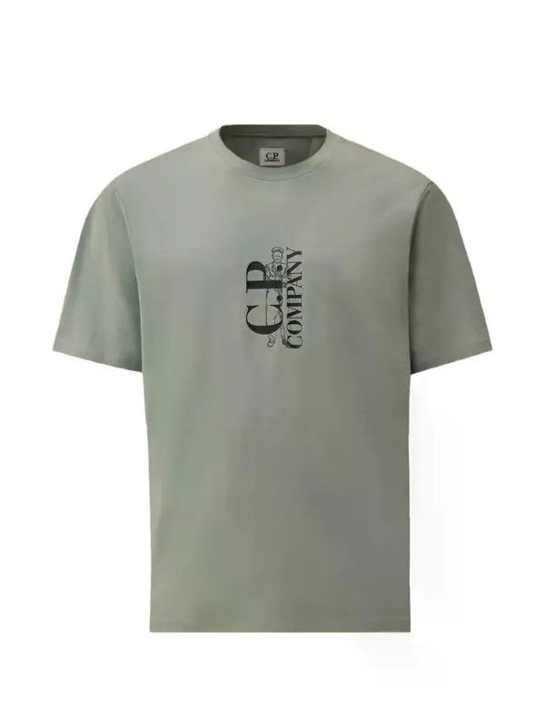 C.P. COMPANY 30/1 Jersey Short-sleeve Printed T-shirt - Blue