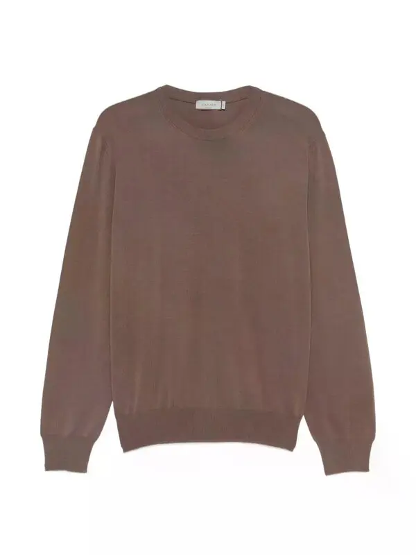 Canali Crew-neck Sweater - Brown