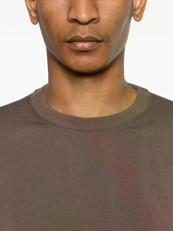Canali Crew-neck Sweater - Brown
