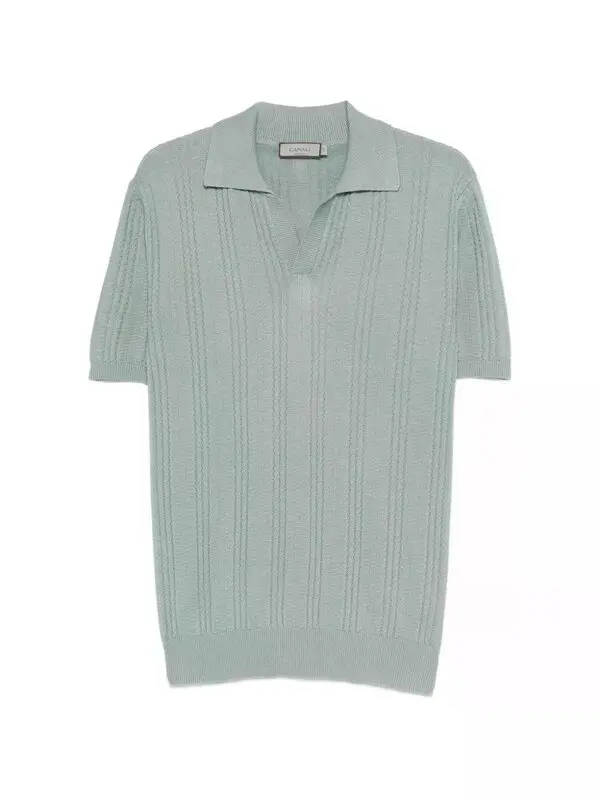 Canali Polo-collar T-shirt