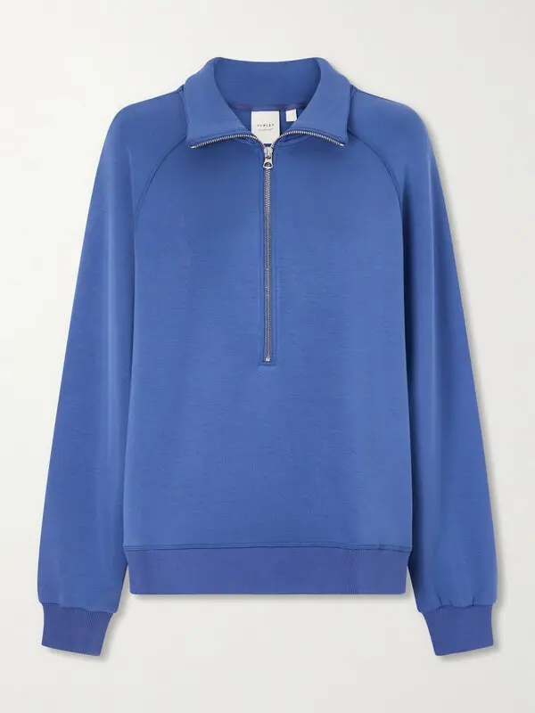 Varley Selene Jersey Half-zip Sweater - Blue