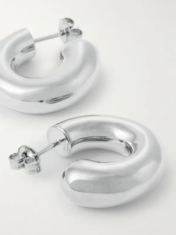 Lié Studio The Rose Hoop Earrings - Silver