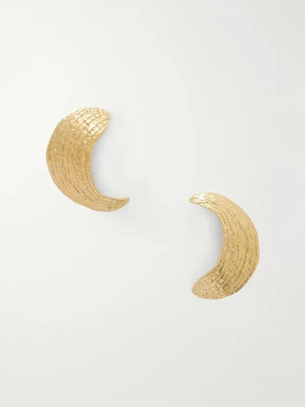 YSSO Broken Shell Earrings - Gold