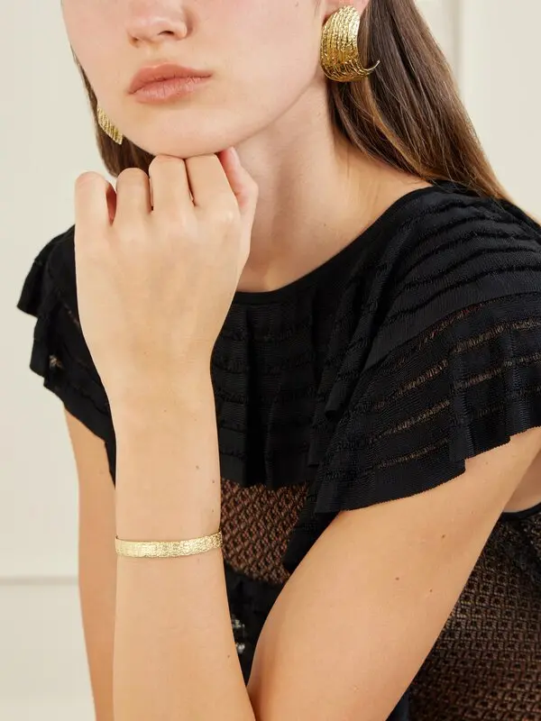 YSSO Plated Bronze Shell Earrings