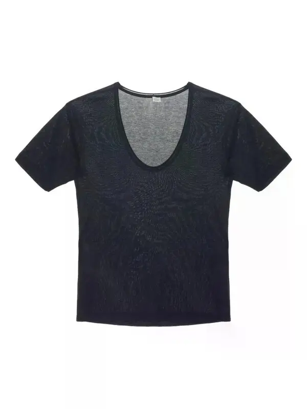 TOTEME Scoop-neck T-shirt - Black