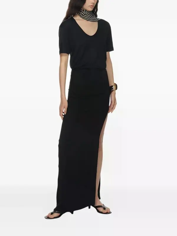 TOTEME Scoop-neck T-shirt - Black