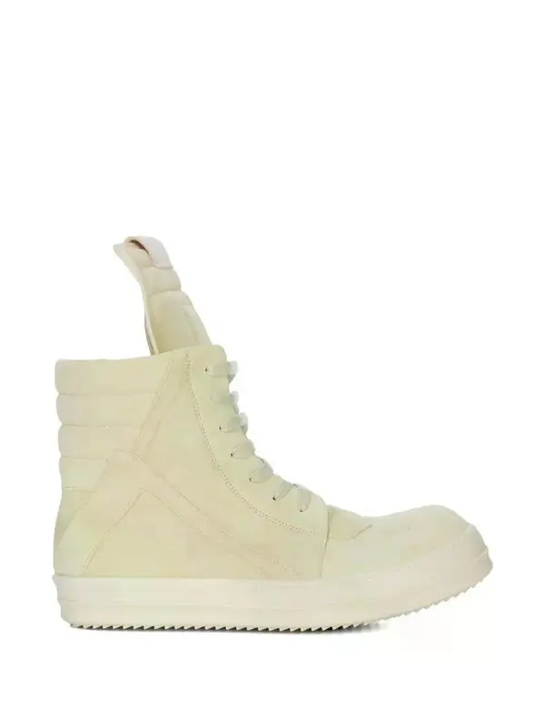 Rick Owens Geobasket Leather Sneakers - Neutrals
