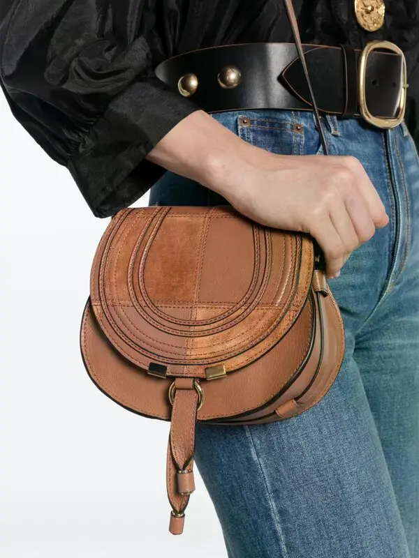 Chloé Small Marcie Crossbody Bag - Brown