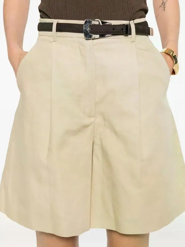 Max Mara Cuba Pleated Bermuda Shorts