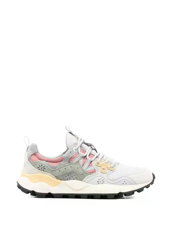 FLOWER MOUNTAIN Nubuck Leather Sneakers - Grey