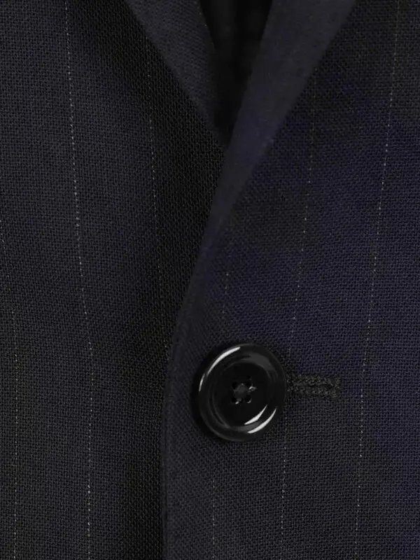 LARDINI Striped Two-piece Suit - Blue