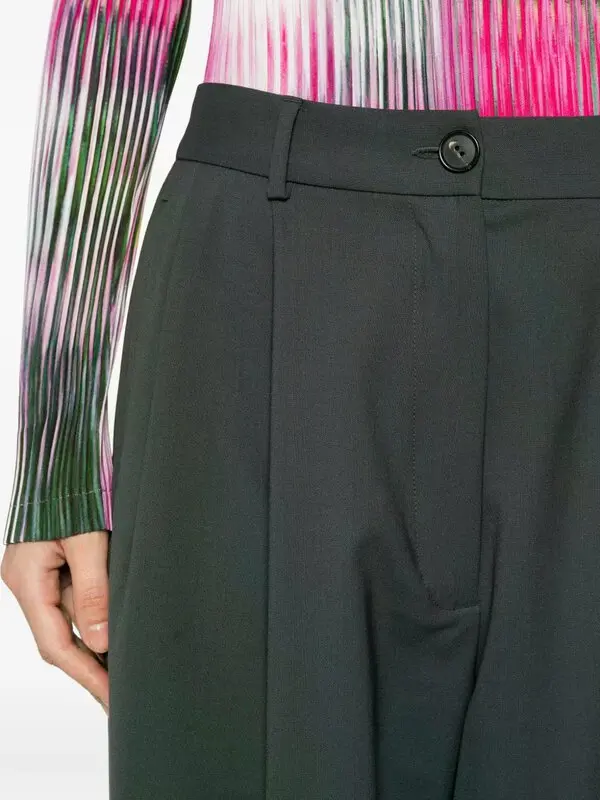 CORDERA Pleated Wide Leg Trousers