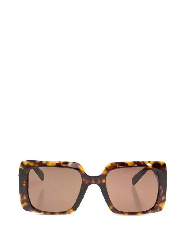 Versace Medusa Head-plaque Sunglasses - Brown