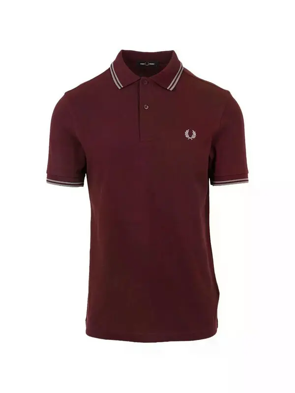 Fred Perry Logo-detail Polo Shirt - Red