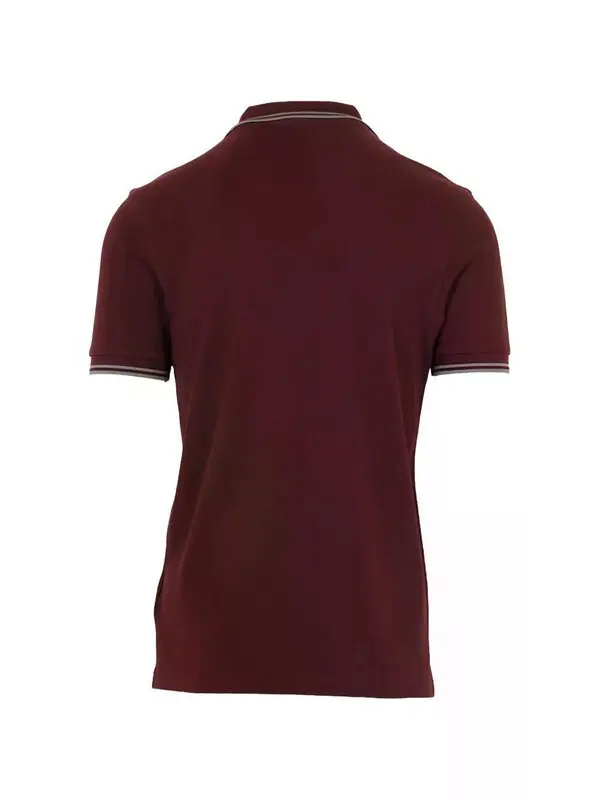 Fred Perry Logo-detail Polo Shirt - Red