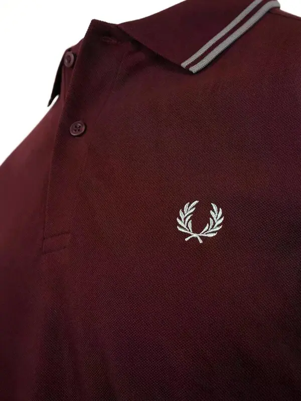 Fred Perry Logo-detail Polo Shirt - Red