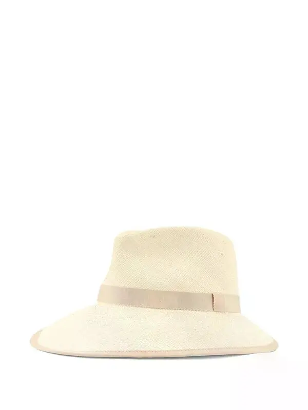 Max Mara Ribbon-trim Hat - Neutrals