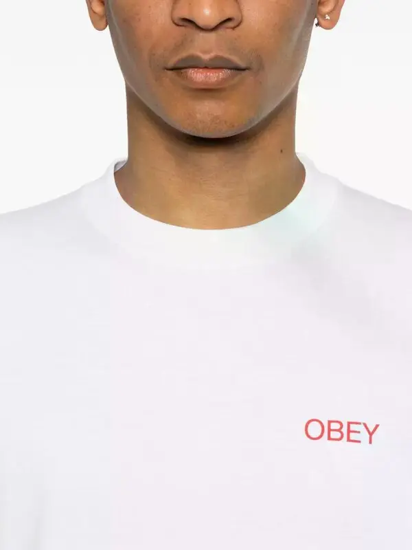 Obey Logo-detail T-shirt