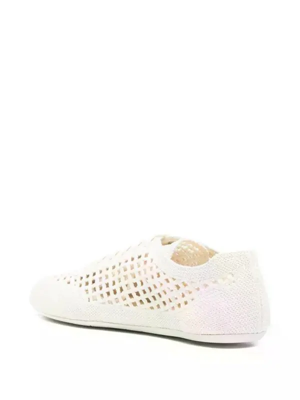 Prada Collapse Woven Low-top Sneakers - Neutrals