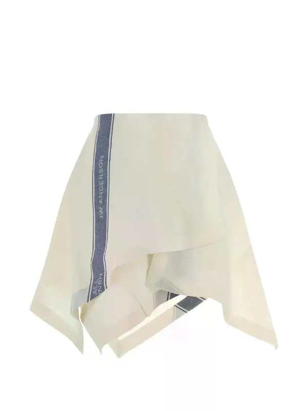 JW Anderson Logo Detail Mini Skirt - Neutrals