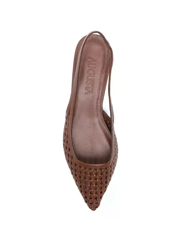 AUGUSTA Woven Harper Pumps - Brown