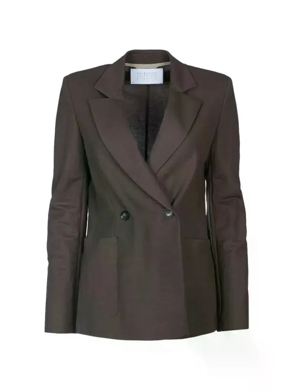 Harris Wharf London Front-pocket Double-breasted Blazer