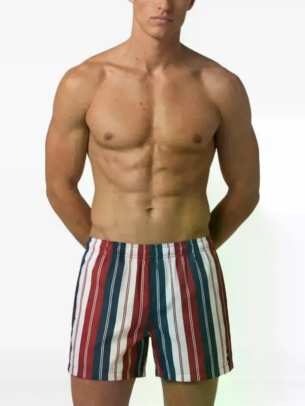 RON DORFF Striped Swim Shorts