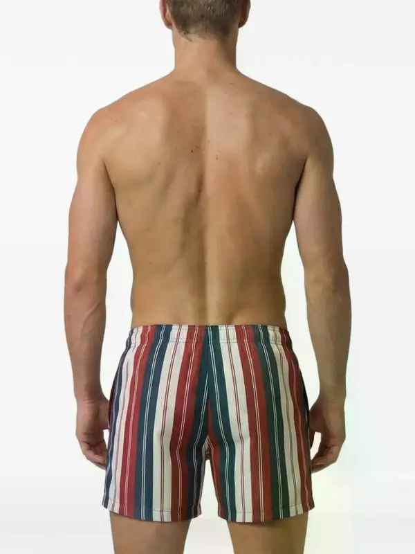 RON DORFF Striped Swim Shorts