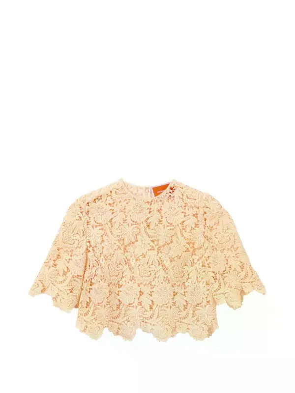 La DoubleJ Spotlight Macramé Top - Orange