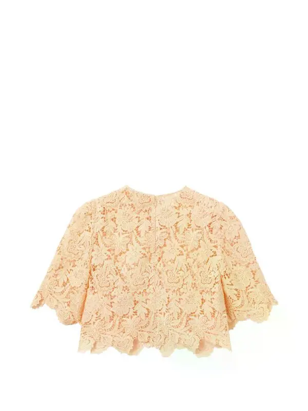 La DoubleJ Spotlight Macramé Top - Orange