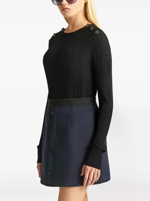 Fusalp Ribbed Knit Sweater - Black