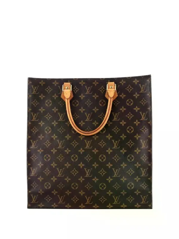 LOUIS VUITTON Vintage Sac Plat Tote Bag Monogram Canvas - Brown