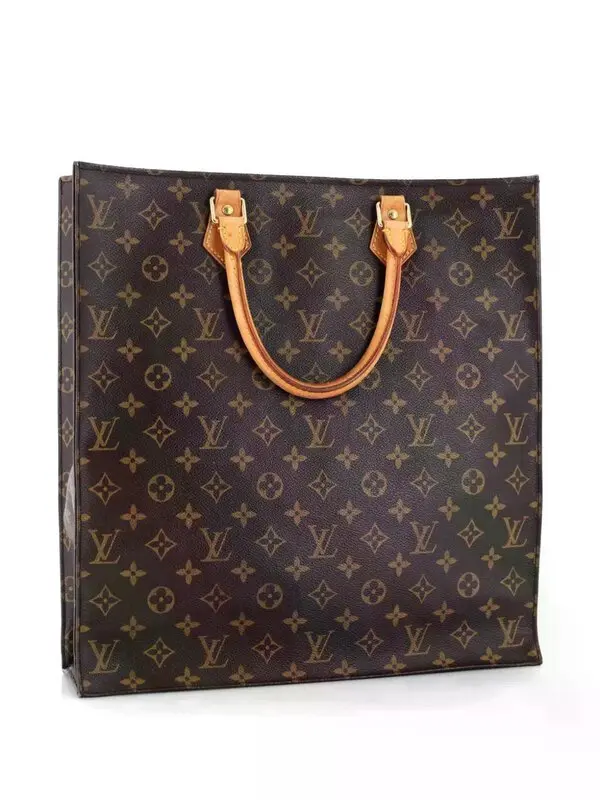 LOUIS VUITTON Vintage Sac Plat Tote Bag Monogram Canvas - Brown