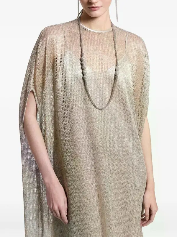 Peserico Sheer Maxi Dress
