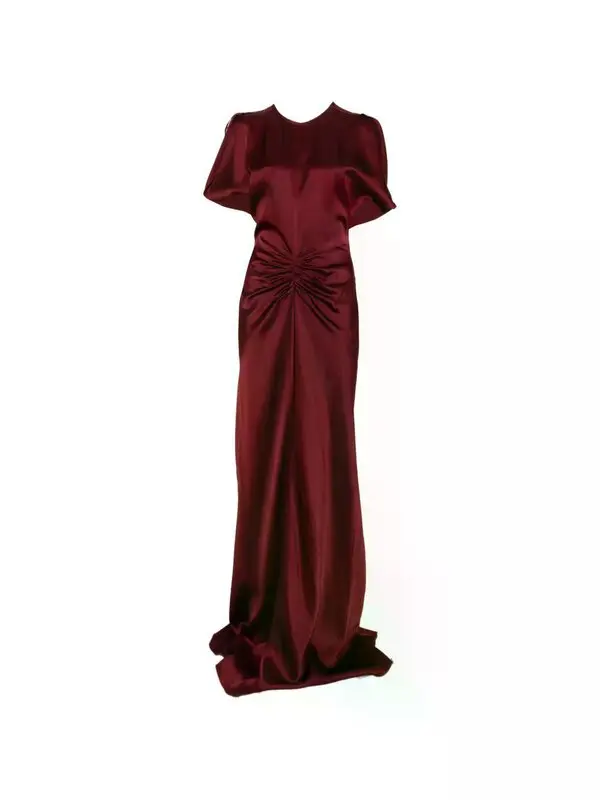 Victoria Beckham Gathered Maxi Dress - Red