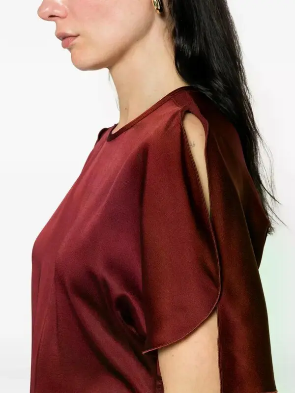 Victoria Beckham Gathered Maxi Dress - Red