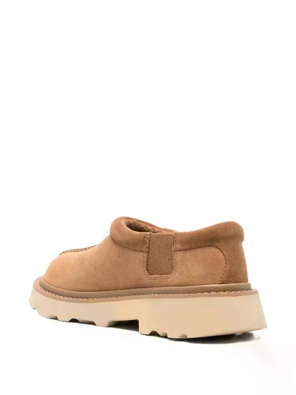 UGG Tasman Lug Topstitching Loafers - Brown