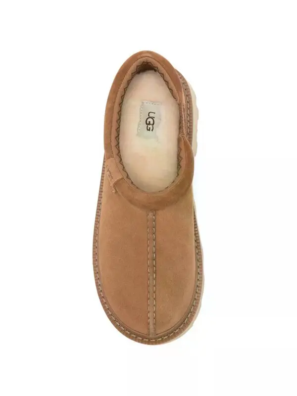 UGG Tasman Lug Topstitching Loafers - Brown