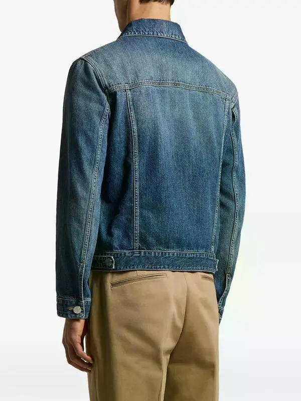 Peserico Buttoned Denim Trucker Jacket