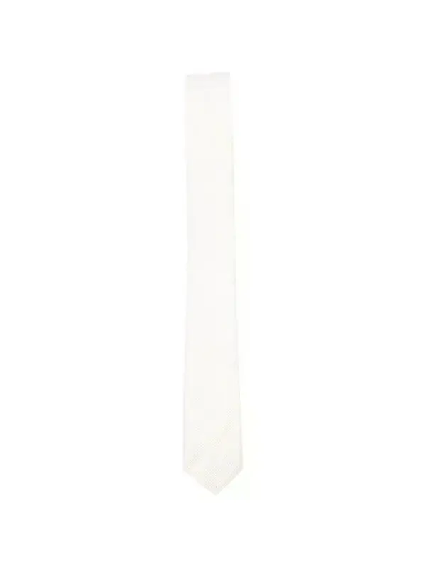 TOM FORD Textured Neck Tie - Neutrals