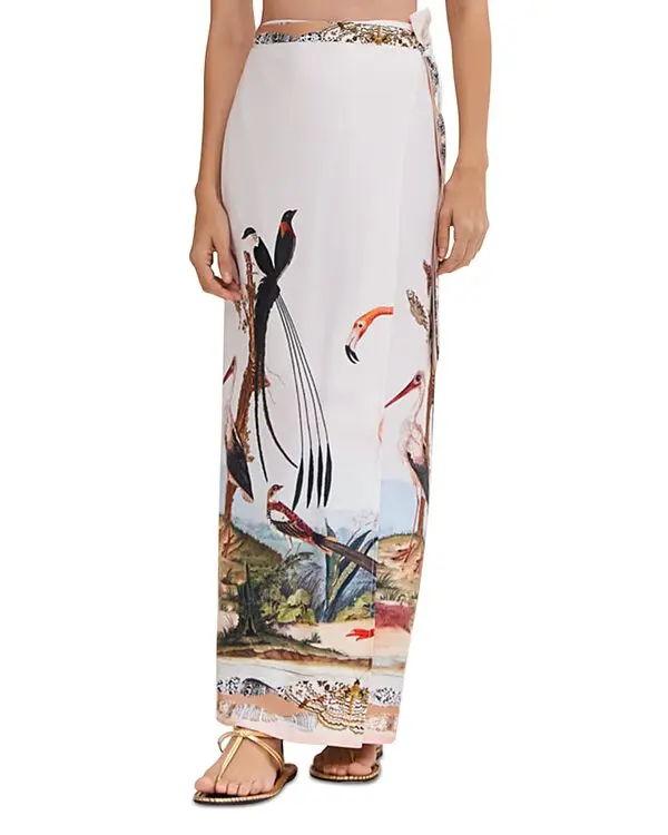 PatBO Paradise Land Beach Cover Up Skirt - Off White