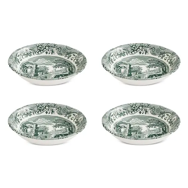 SPODE Heritage Italian Cereal Bowl, Set Of 4 - Green