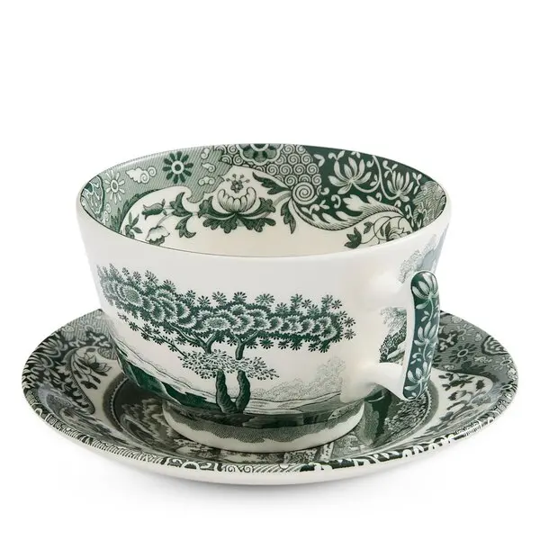 SPODE Heritage Italian Breakfast Cup And Saucer, Set Of 4