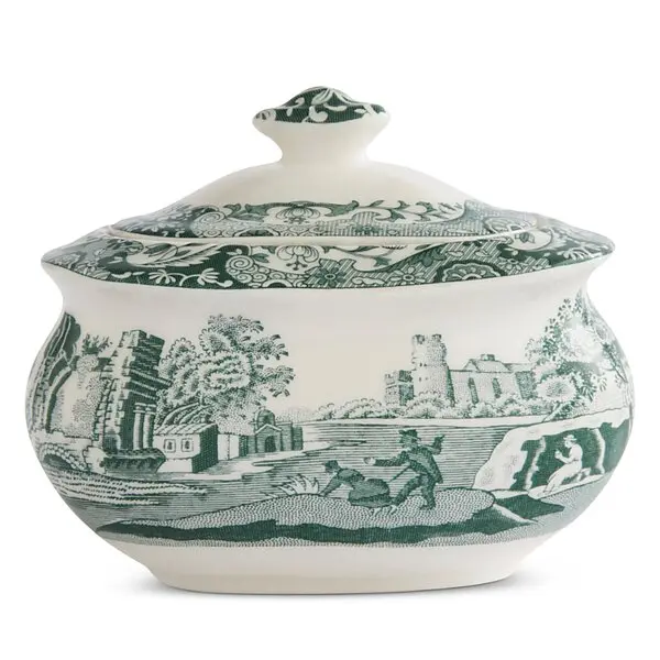 SPODE Heritage Italian Covered Sugar Bowl - Green