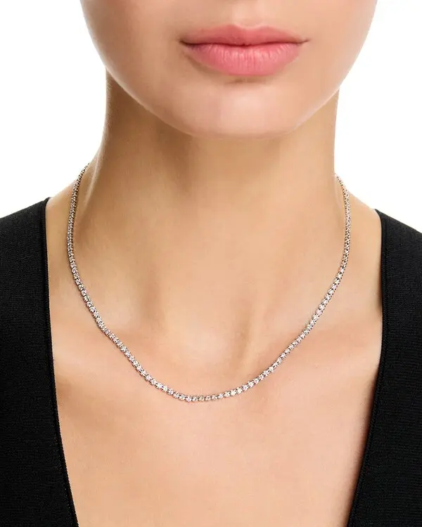 Bloomingdale'S Diamond Tennis Necklace, 5.0 Tcw - White Gold