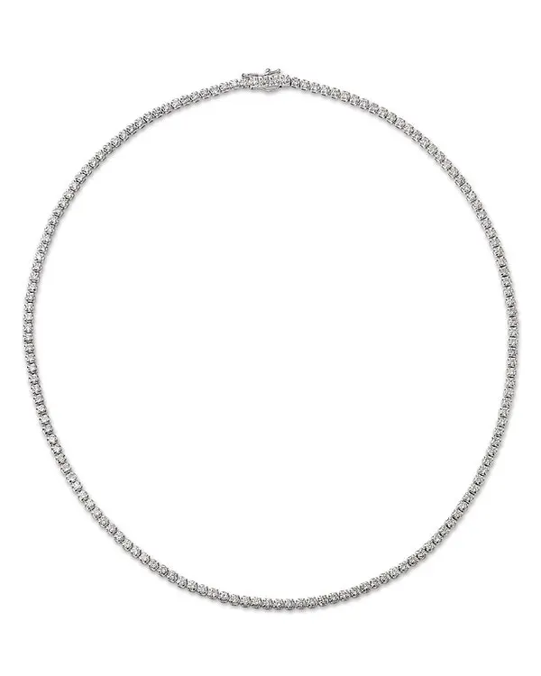 Bloomingdale'S Diamond Tennis Necklace, 5.0 Tcw - White Gold