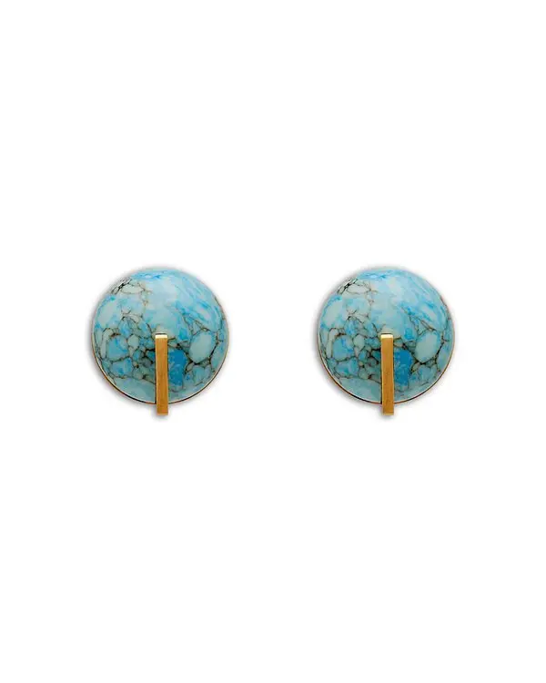 Cult Gaia Una Stone Earrings - Ibiza Turquoise