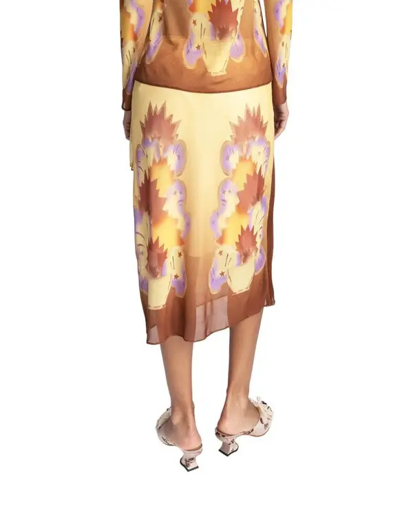 Anna Sui Sunburst Sarong Skirt